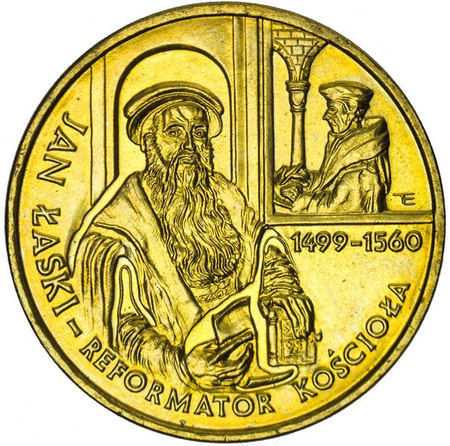 Polska 2 Złote 1999 - Jan Łaski | Monety \ Polska \ Okolicznościowe \ 2 ...