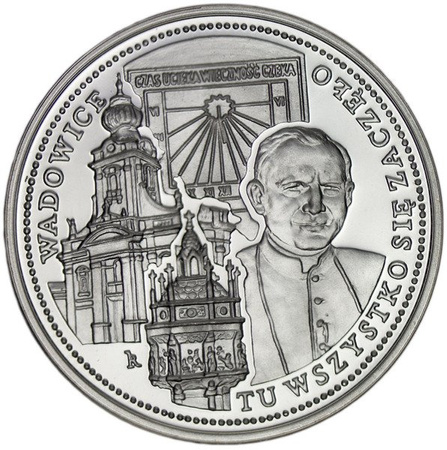 Medal Jan Paweł II - Wadowice - Tu wszystko się zaczęło, Srebro ...