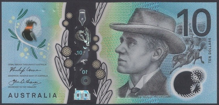 Australia 10 Dolarów 2017 - Banjo Paterson | Banknoty \ Australia i ...