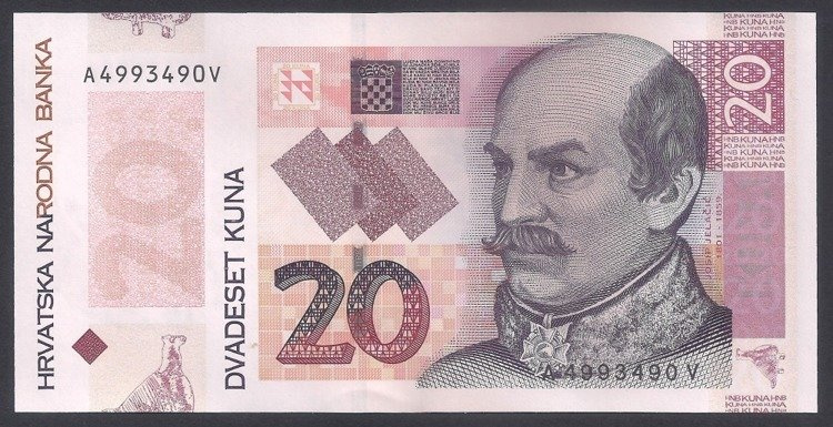 Chorwacja 20 Kuna 2014 - 20-lecie Waluty | Banknoty \ Europa | Trytek ...